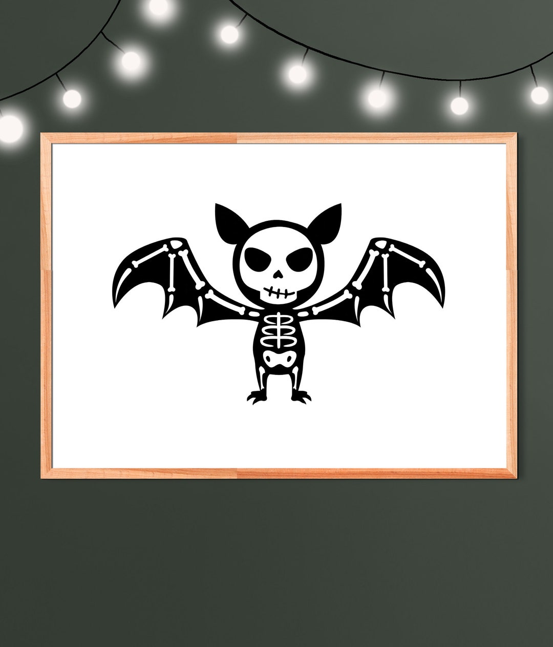 Halloween Bat Wall Art, Primitive Halloween Sign, Halloween Printable ...