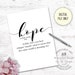 Hope Definition Poster, Living Room Prints, Hope Printables, Office ...