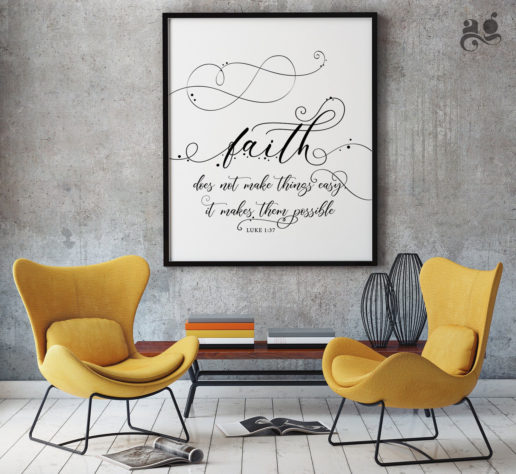 Bible Verses Printable, Faith Does Not Make Things Easy, It Makes Them ...