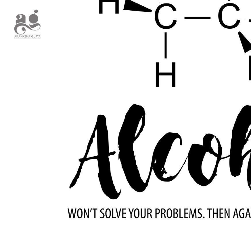 Alcohol Wall Art Funny Kitchen Decor Alcohol Humor Bar Sign - Etsy