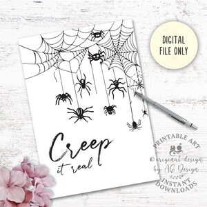 Creep It Real, Creepy Gothic Decor, Halloween Printables, My First ...