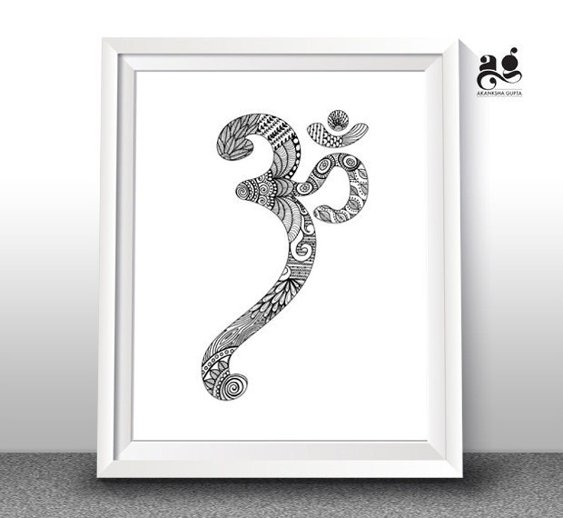 Om Print, Yoga Room Decor, Om Meditation Gifts, Printable Om Poster ...