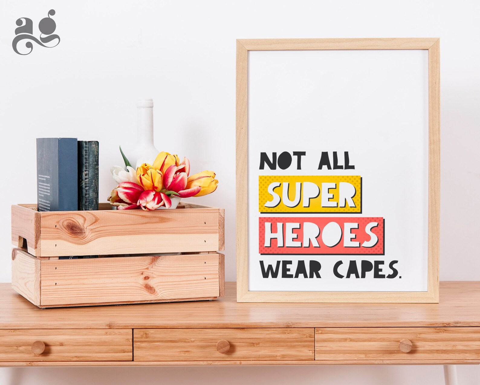 Not All Super Heroes Wear Capes, Printable Comic Book Theme Poster ...