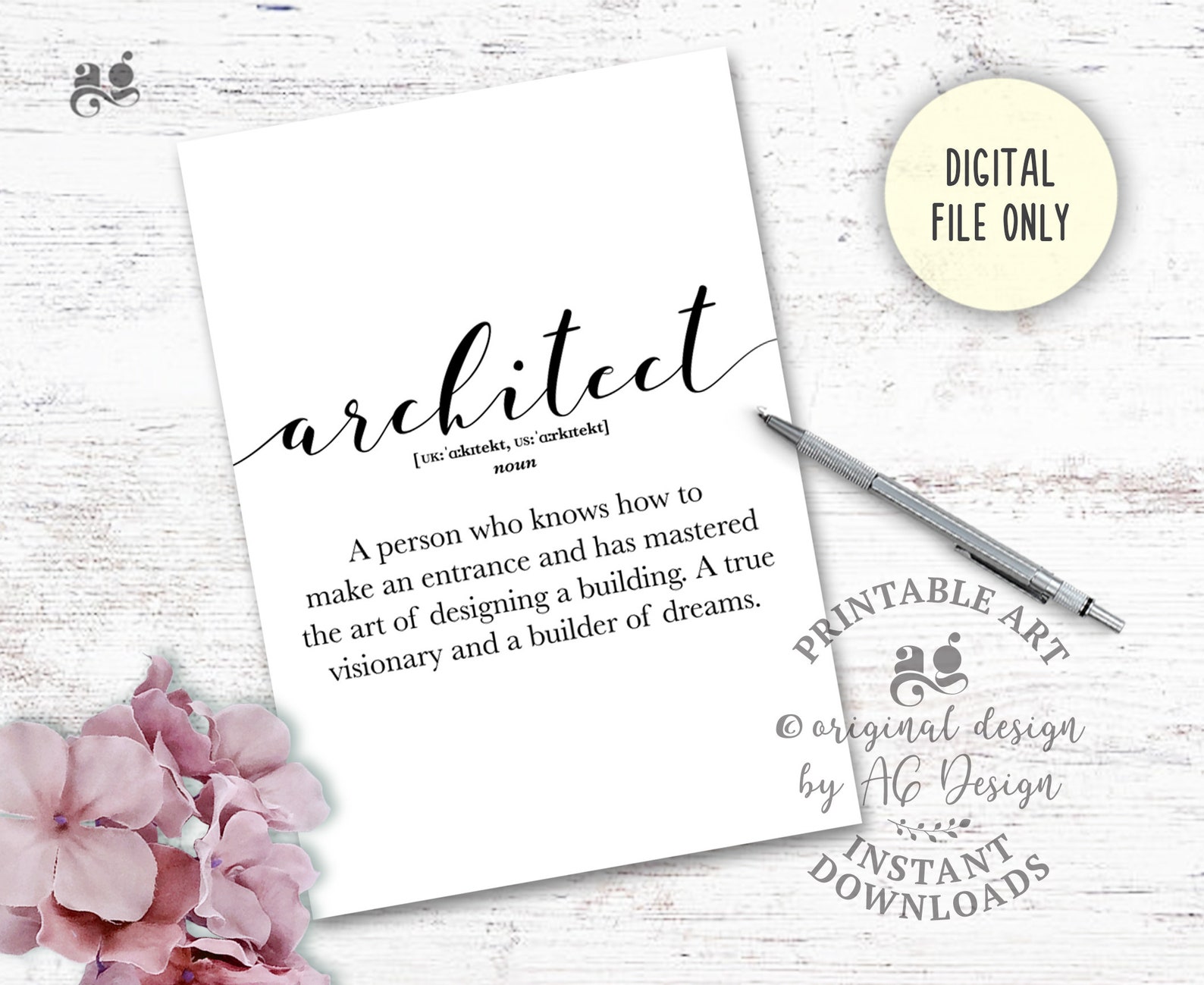 Printable Architect Gifts Architect Print Graduation Gift - Etsy
