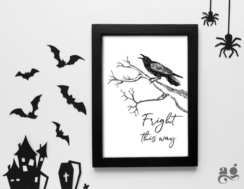 Halloween Bundle Set of 6 Printables Halloween Posters - Etsy
