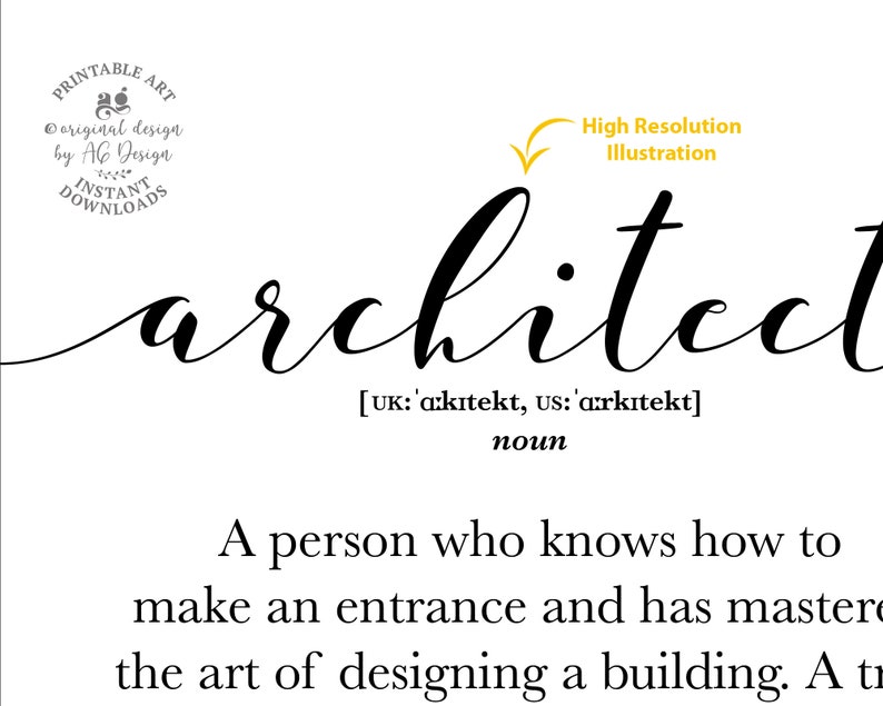 Printable Architect Gifts Architect Print Graduation Gift - Etsy