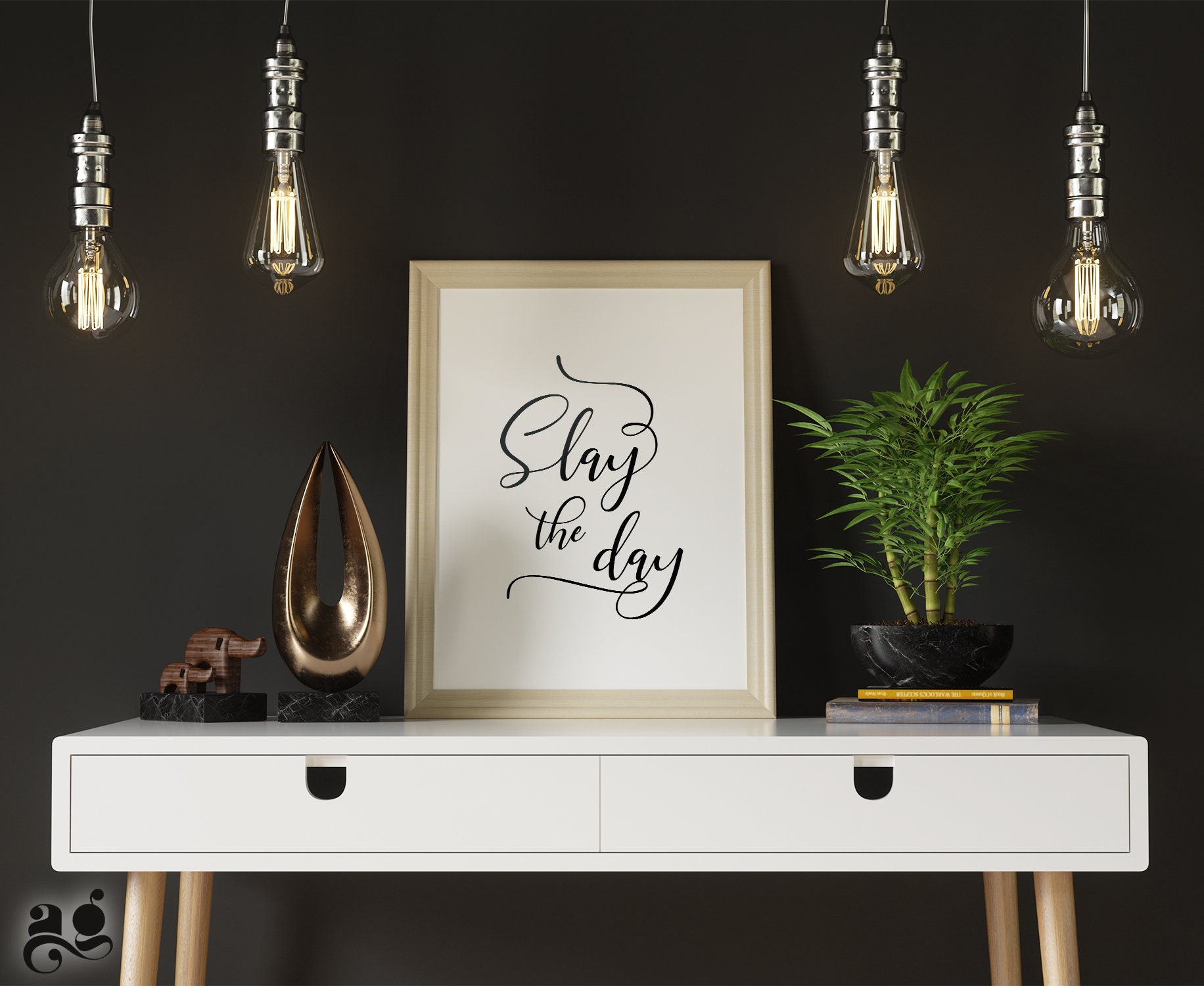Slay the Day Printable Slay Print Office Cubicle Wall Decor - Etsy