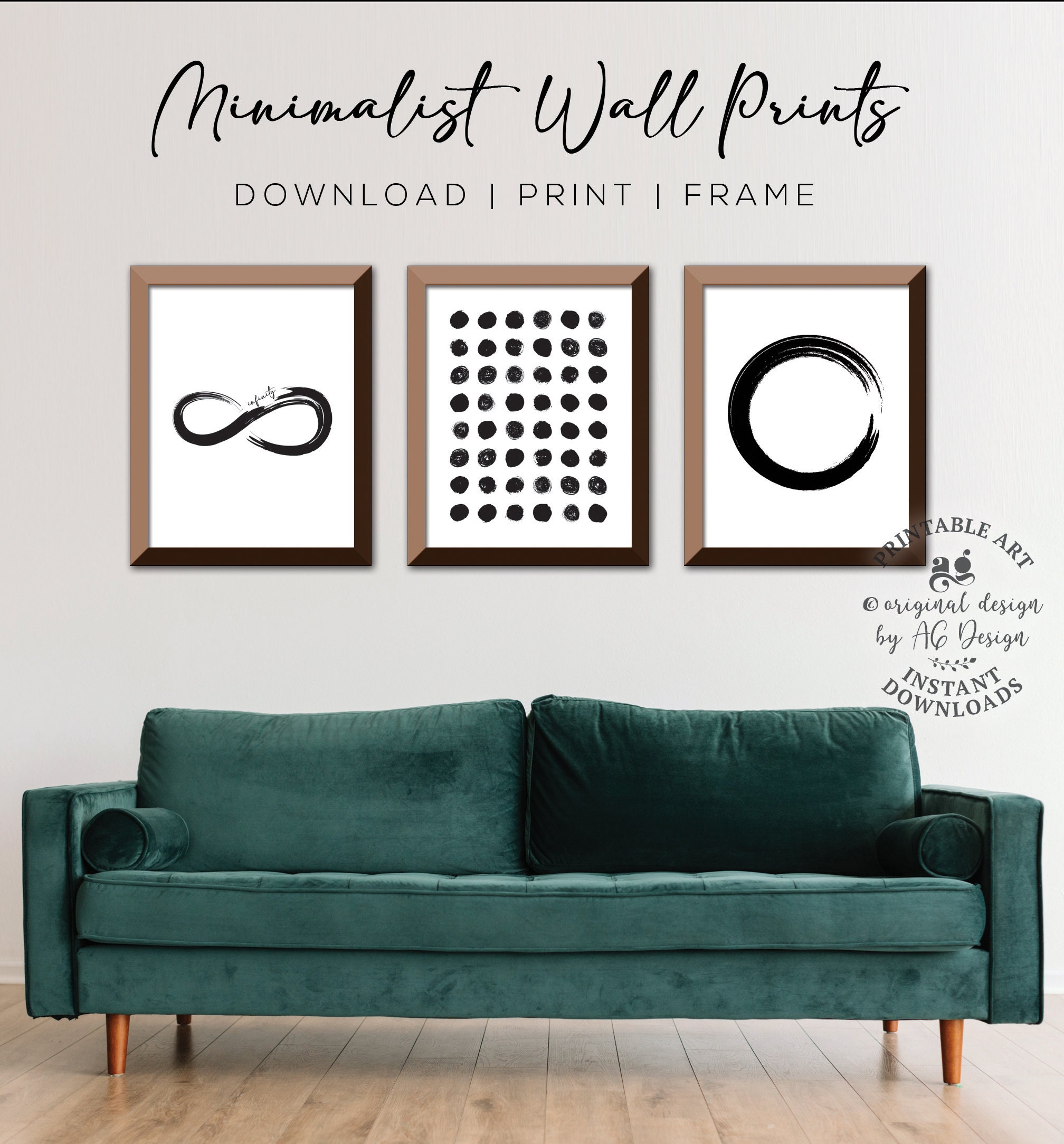 Karma Circle Infinity Polka Dots Printables Set of 3 - Etsy UK