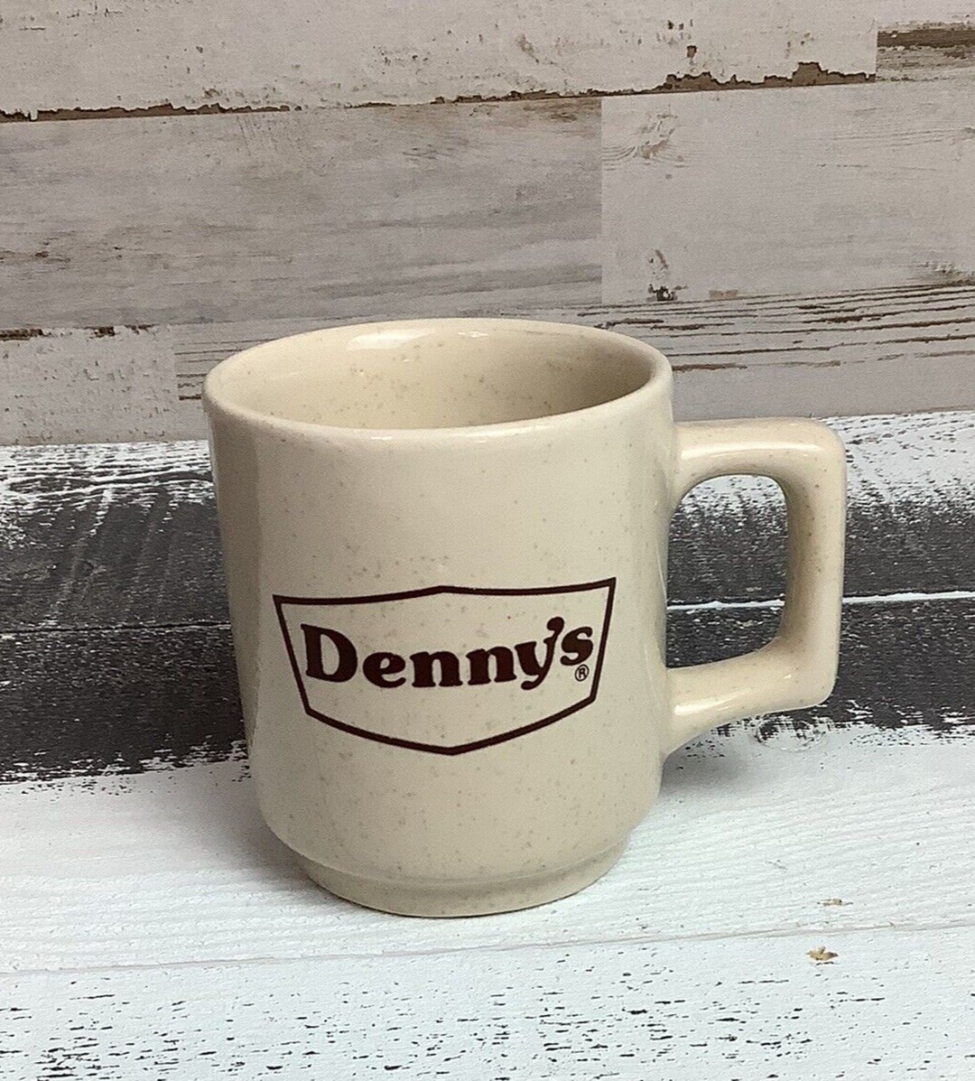 Vintage DENNY'S Restaurant Coffee Mug Ceramic Speckled USA Made - Etsy