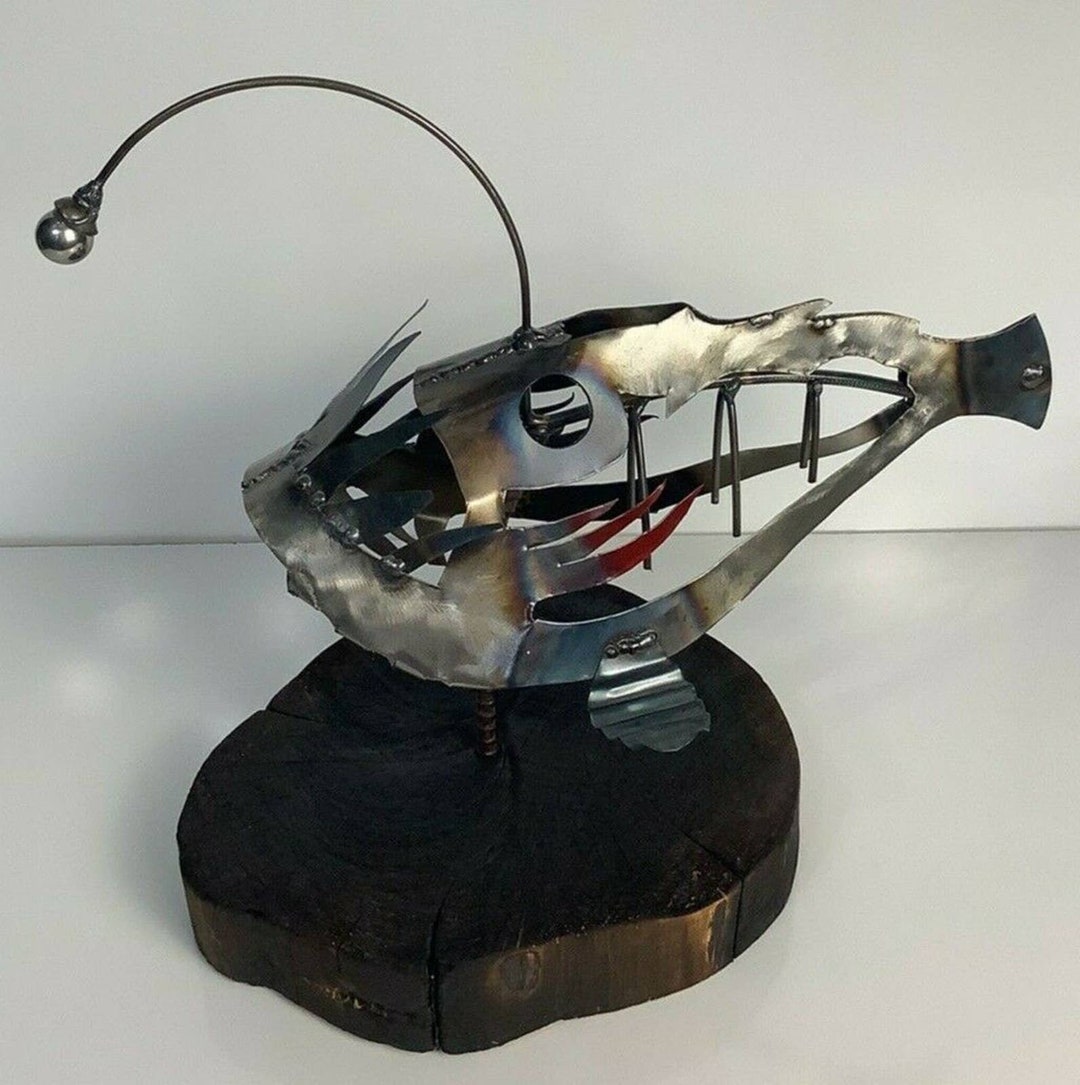 Unique Hand Made Metal Angler Fish - Etsy Österreich