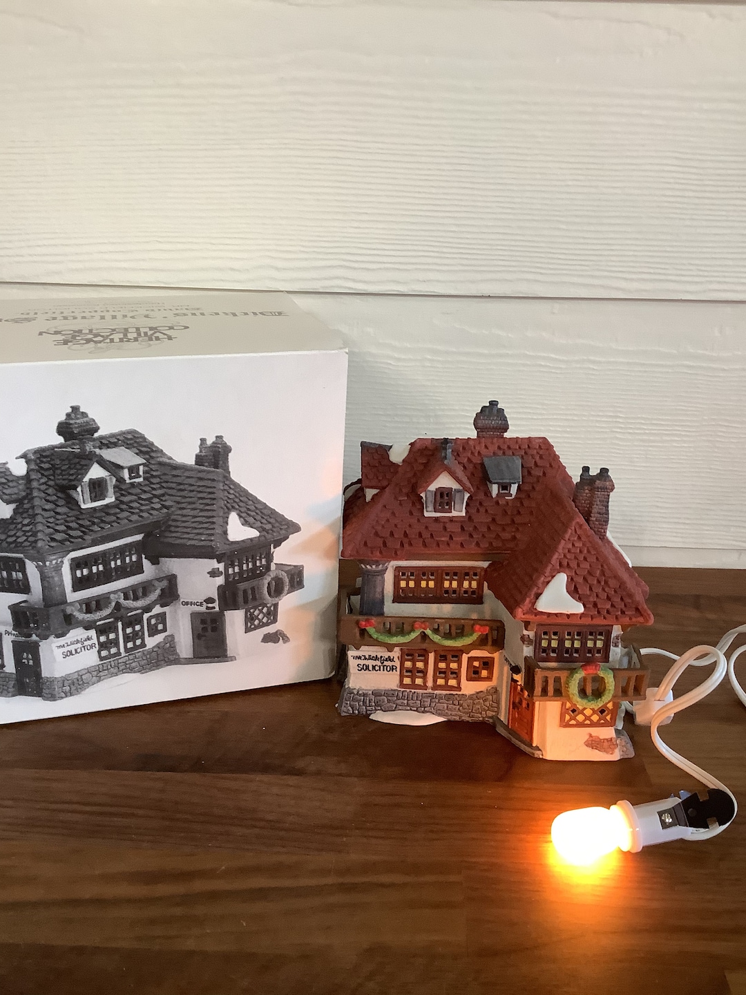 Vintage Dept 56 Dickens Village Series Mr. Wickfield Solicitor 5550-6 ...