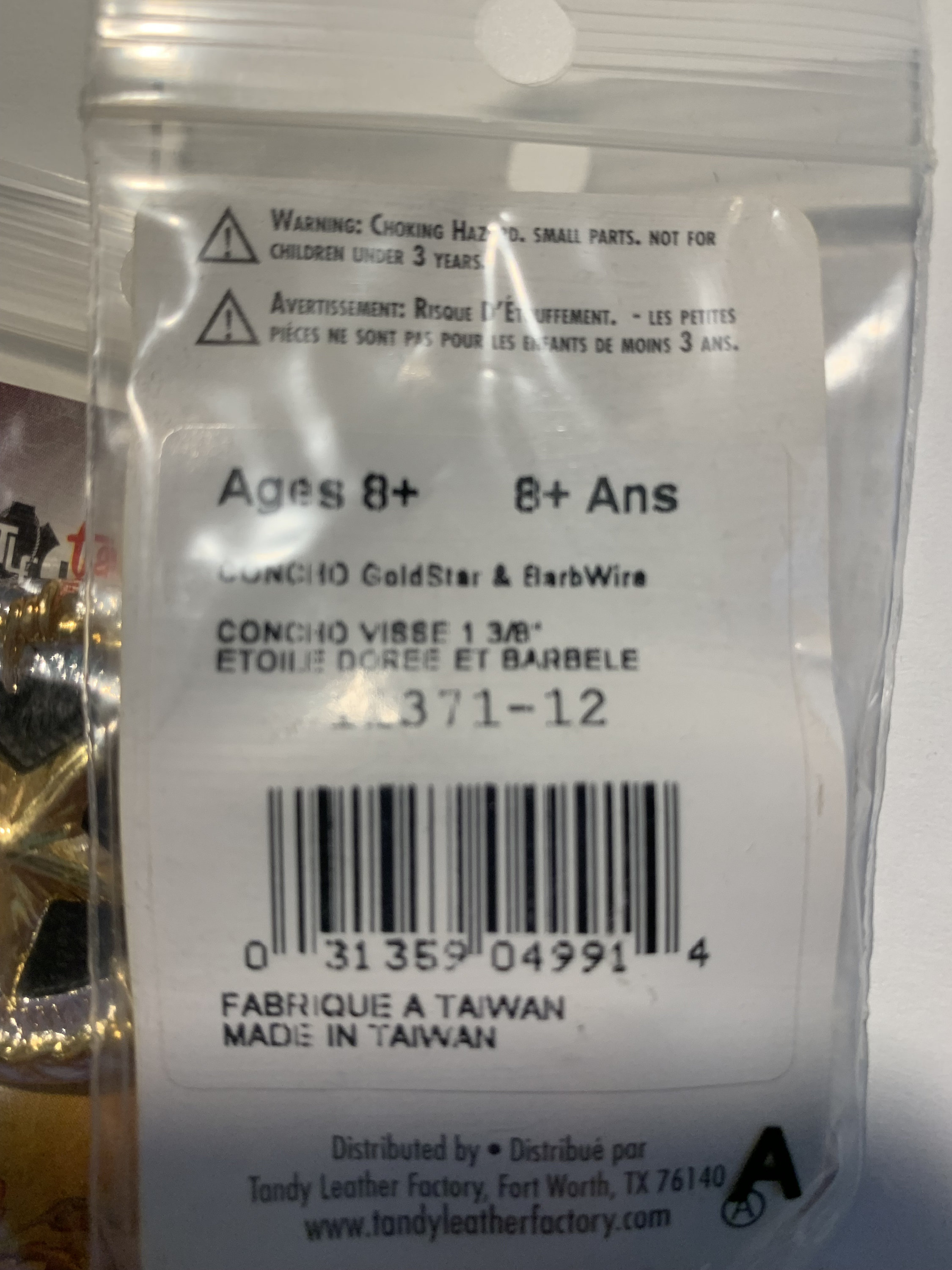 Tandy Gold Star an Barbwire Conchos 1 3/8 - Etsy