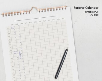 Reusable Desk Calendar - Etsy