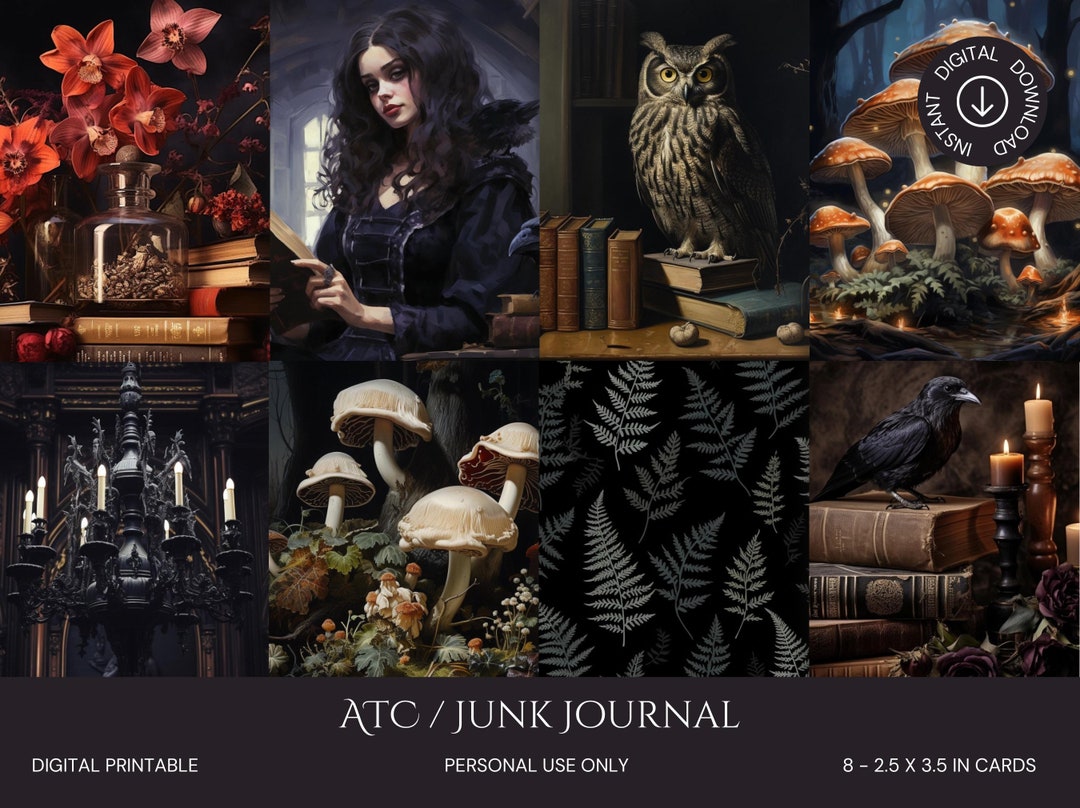 ATC Digital Download ATC Packs Ephemera for Junk Journals Scrapbooking ...