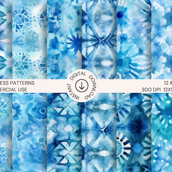 Purple Blue Tie Dye Background - Etsy