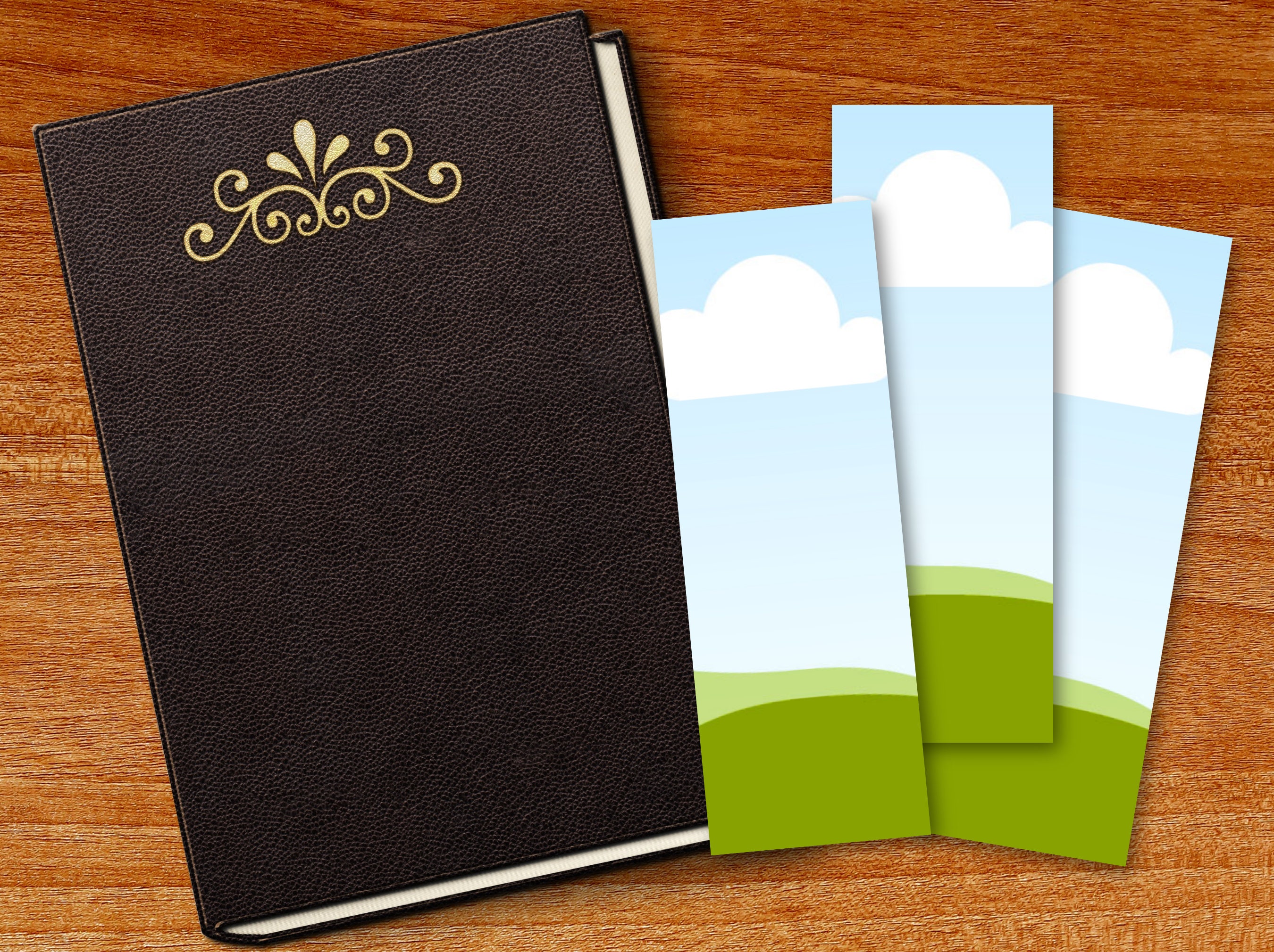 Bookmark Mockup Template 2x6 for Canva Set 1 - Etsy