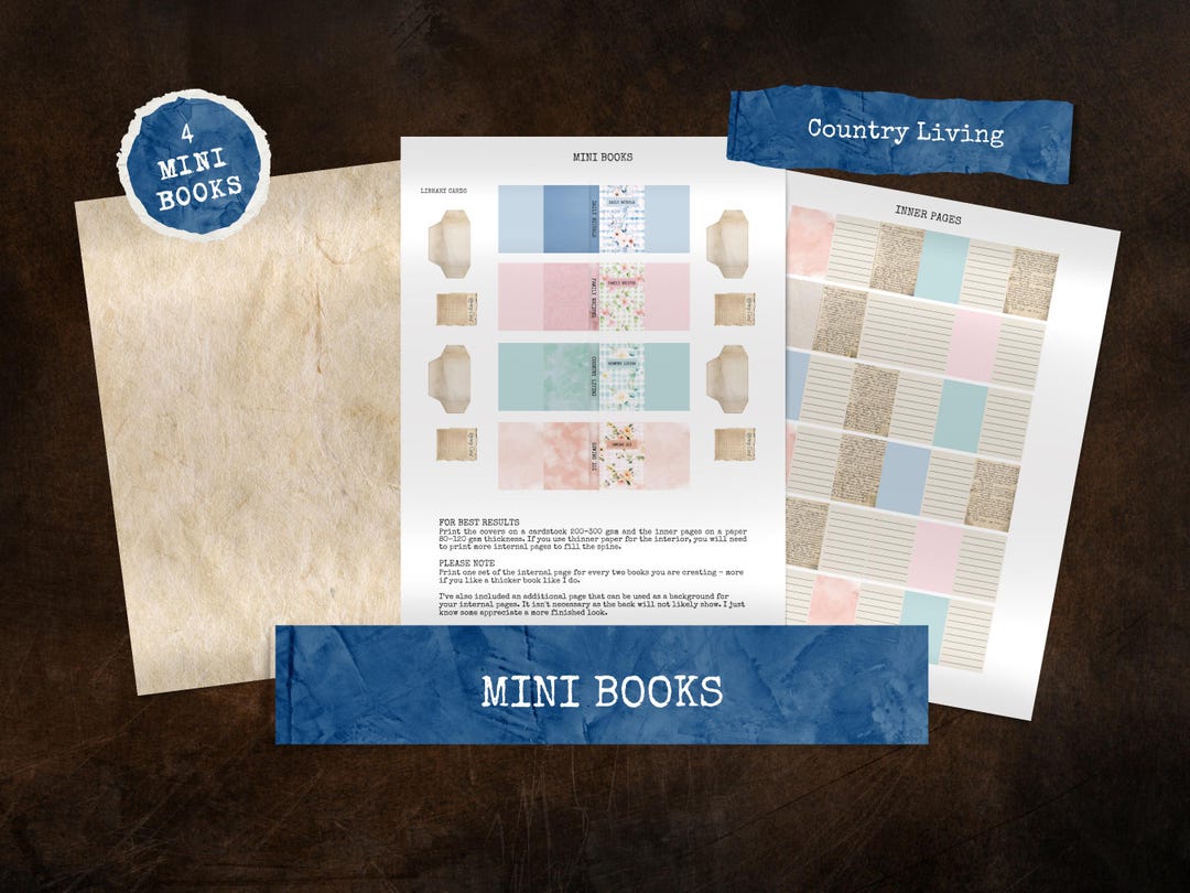 Miniature Books || Country Living Books Set of 4 Digital Download ...