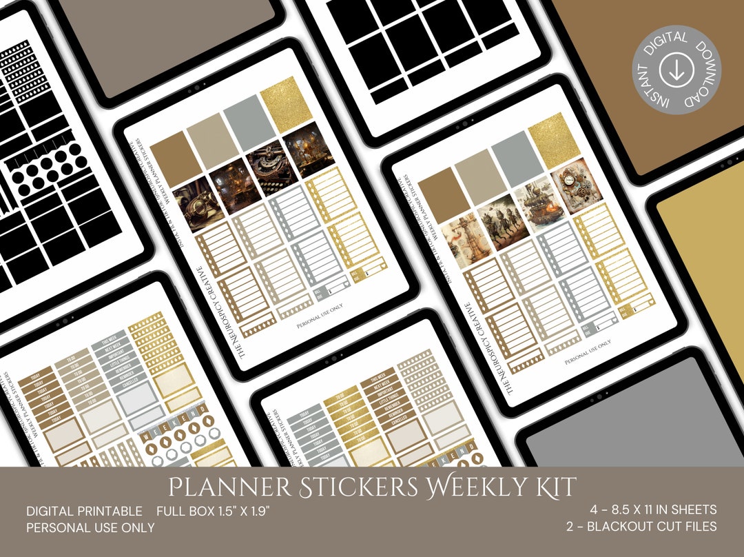 Winter Wonderland Animals DIGITAL Planner Stickers - PRINTABLE Weekly ...
