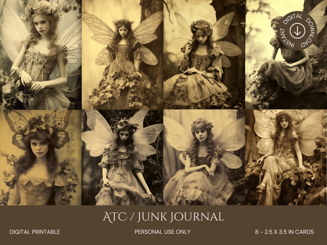 ATC Digital Download ATC Packs Ephemera for Junk Journals Scrapbooking ...