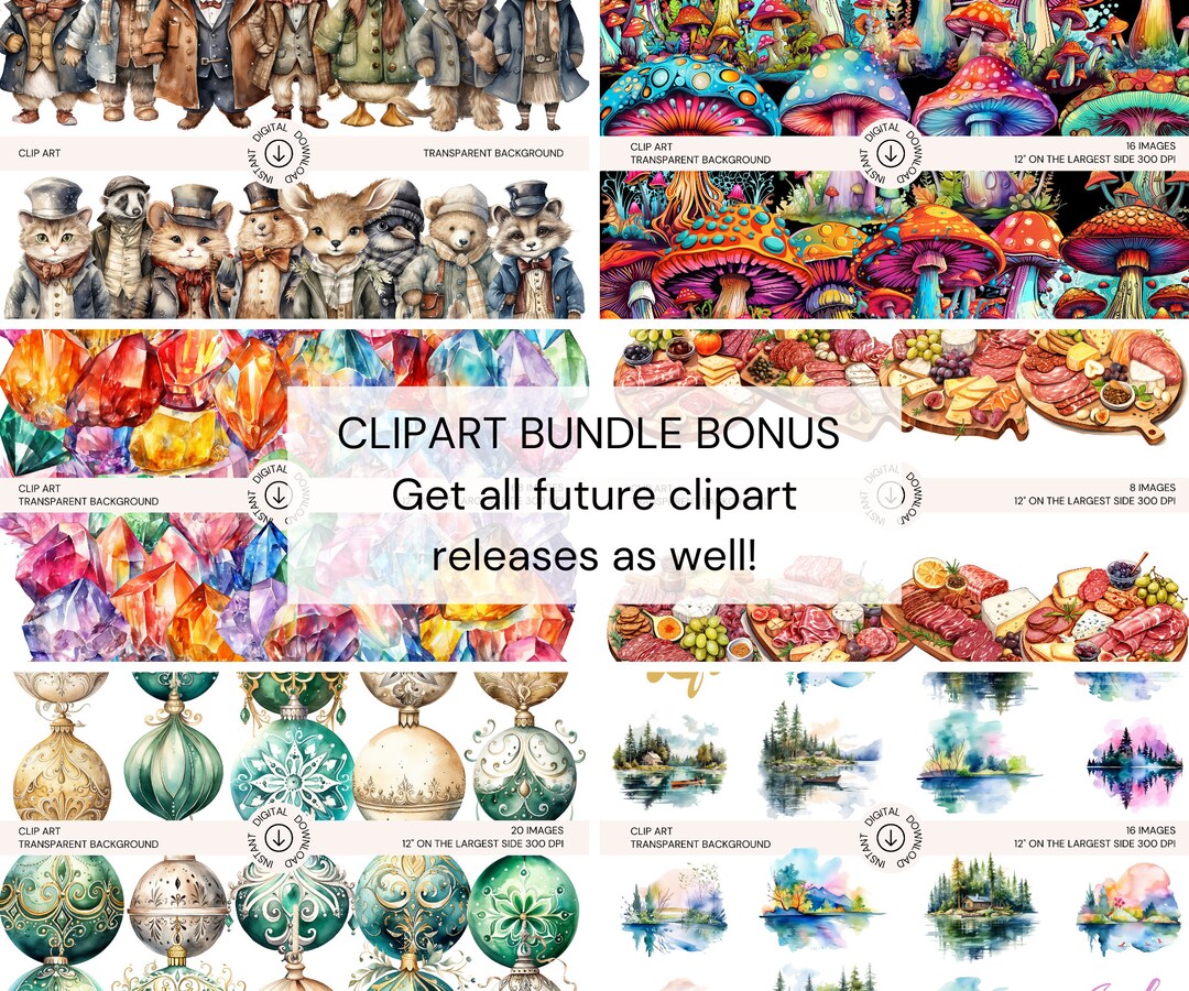 Clip Art Bundle | 200+ Images - Etsy