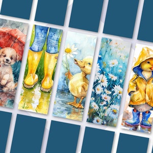 Printable Bookmarks Puddle Play - Etsy