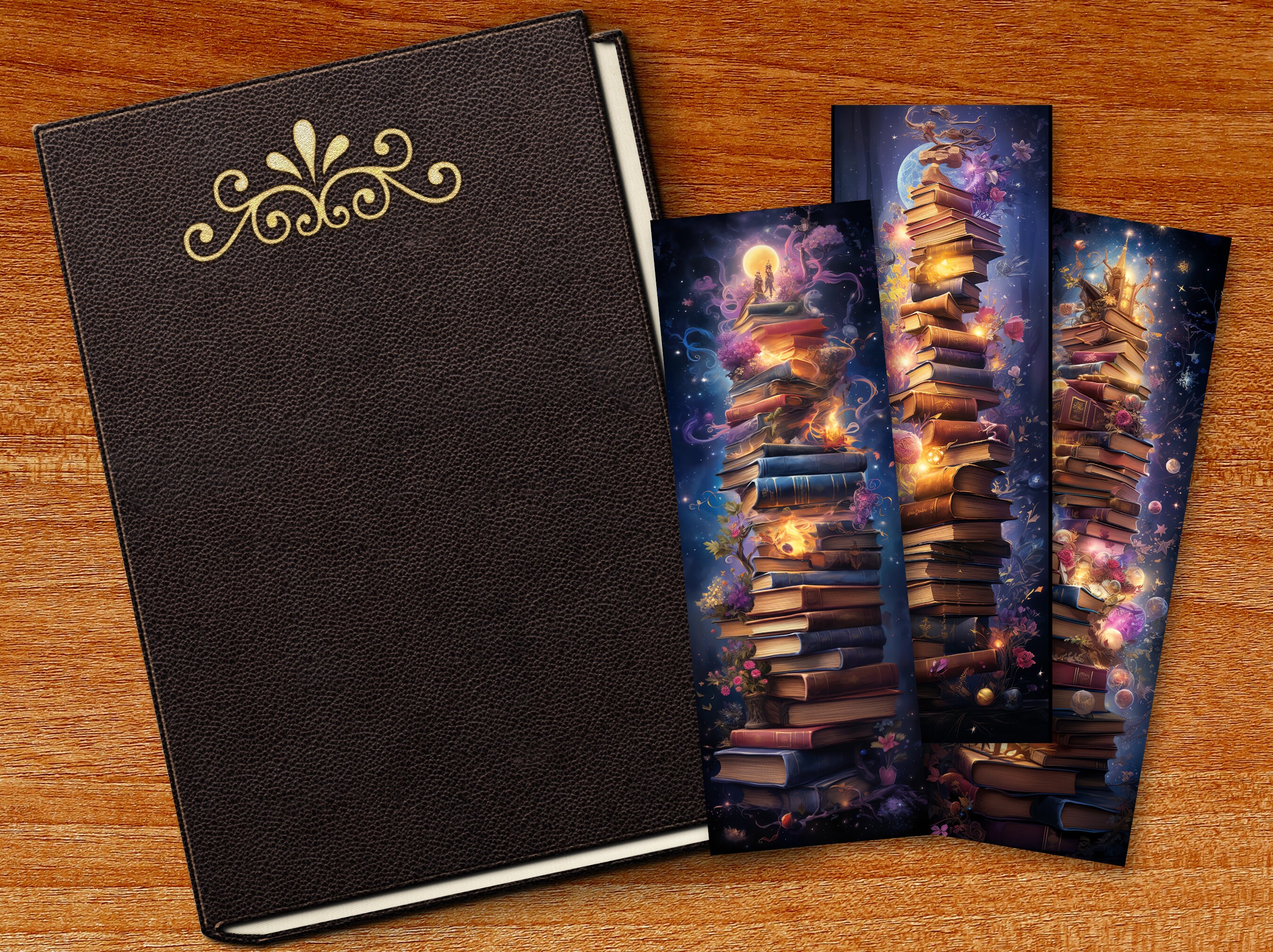 Printable Bookmarks 2x6 || Magical Books Set 2 - Etsy