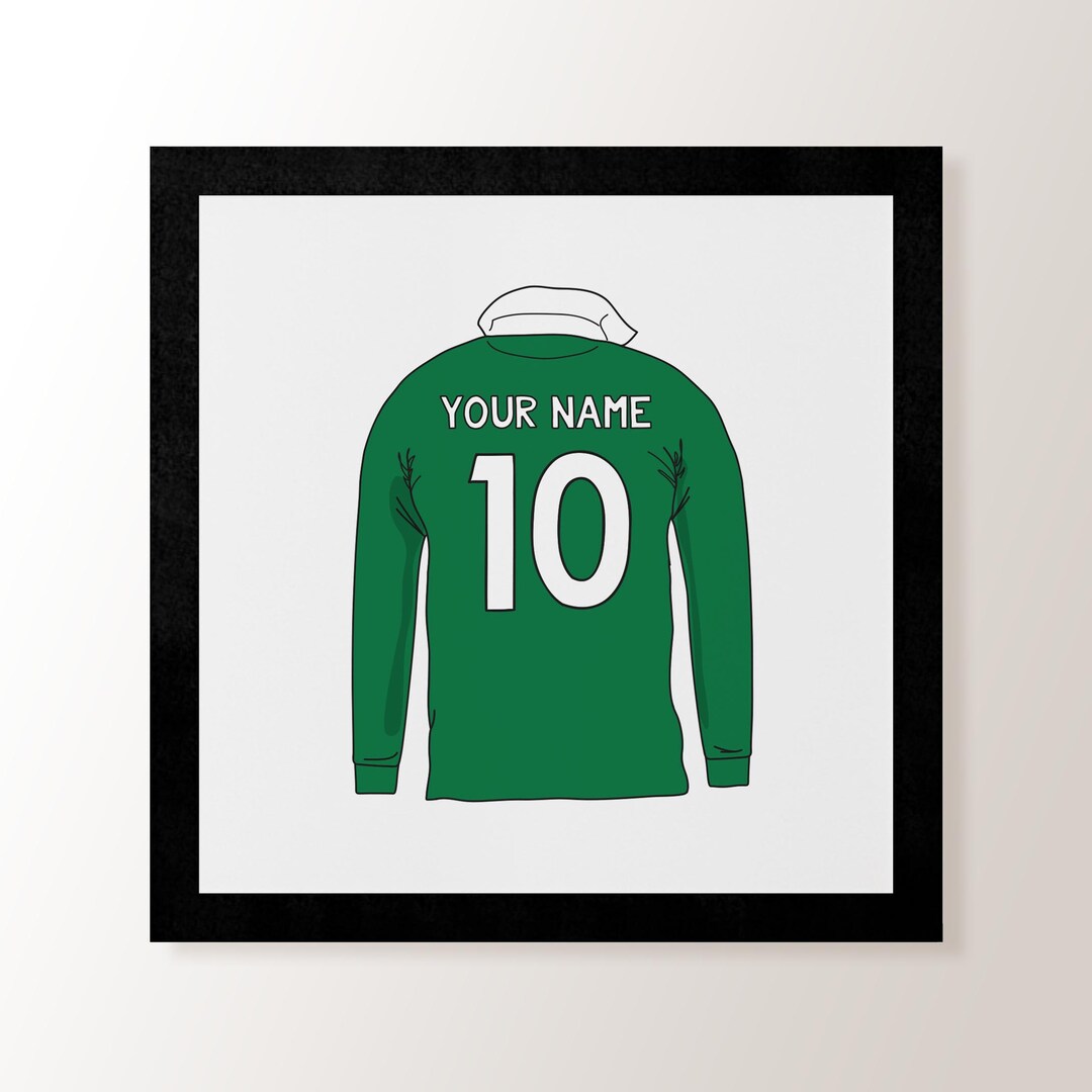 Personalised Rugby Shirt Ireland, Custom Gift- Print - Etsy UK