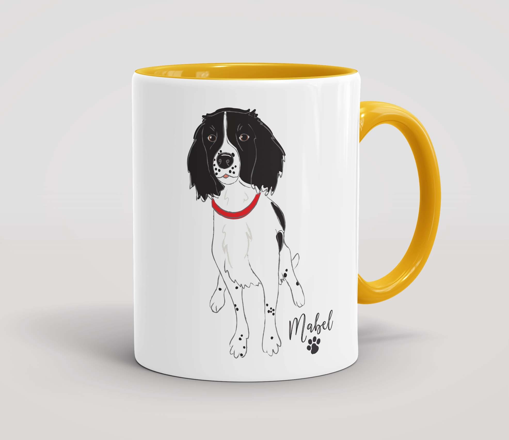 Personalised Springer Spaniel Mug Bespoke Illustrated Dog - Etsy UK
