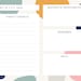 Day Schedule, Desk Planner, Colour Block Design - Etsy UK