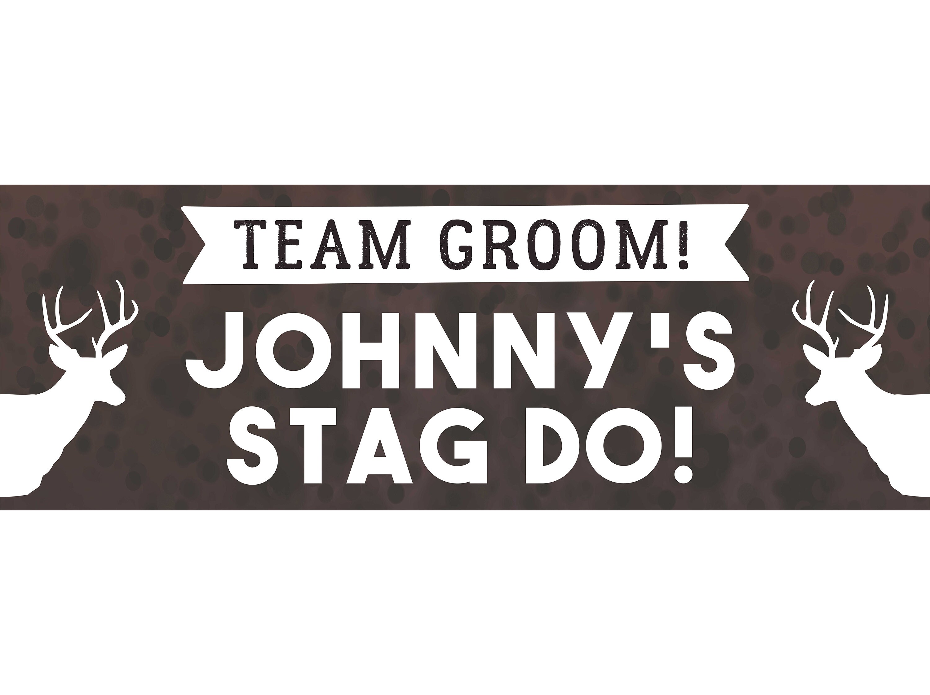 Team Groom Stag Do Personalised Party Banner Custom Design | Etsy