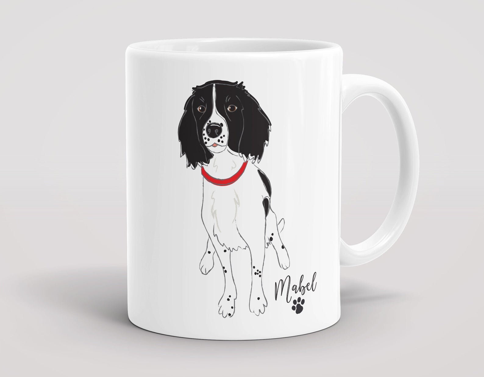 Personalised Springer Spaniel Mug Bespoke Illustrated Dog - Etsy UK