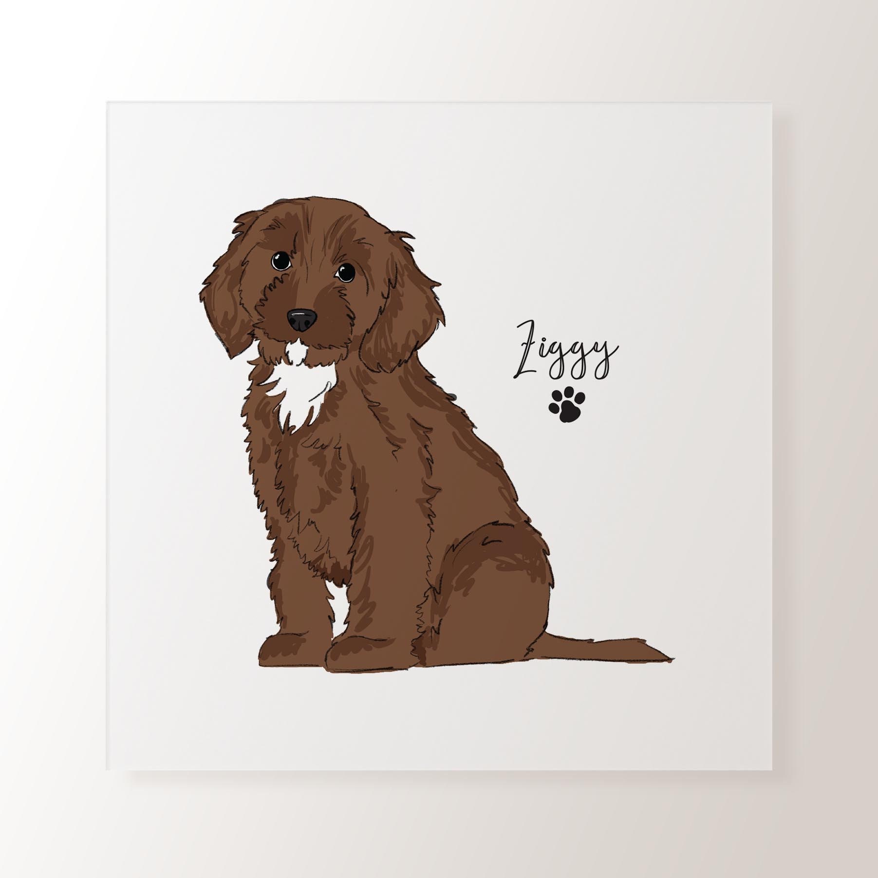 Personalised Cockapoo Dog Print Bespoke Wall Decor Custom - Etsy UK