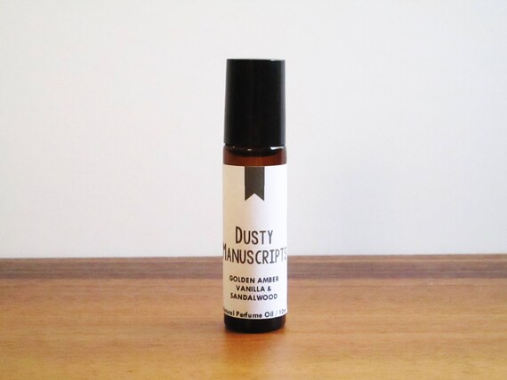 DUSTY MANUSCRIPTS / Vanilla Sandalwood & Golden Amber / Book | Etsy