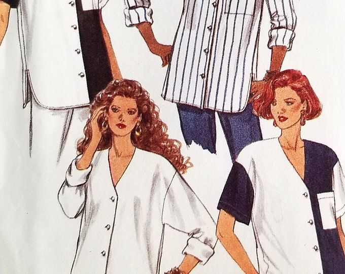 Loose Fitting Blouse Sewing Pattern - Sizes 20 to 24 / Bust 42 to 46 ...