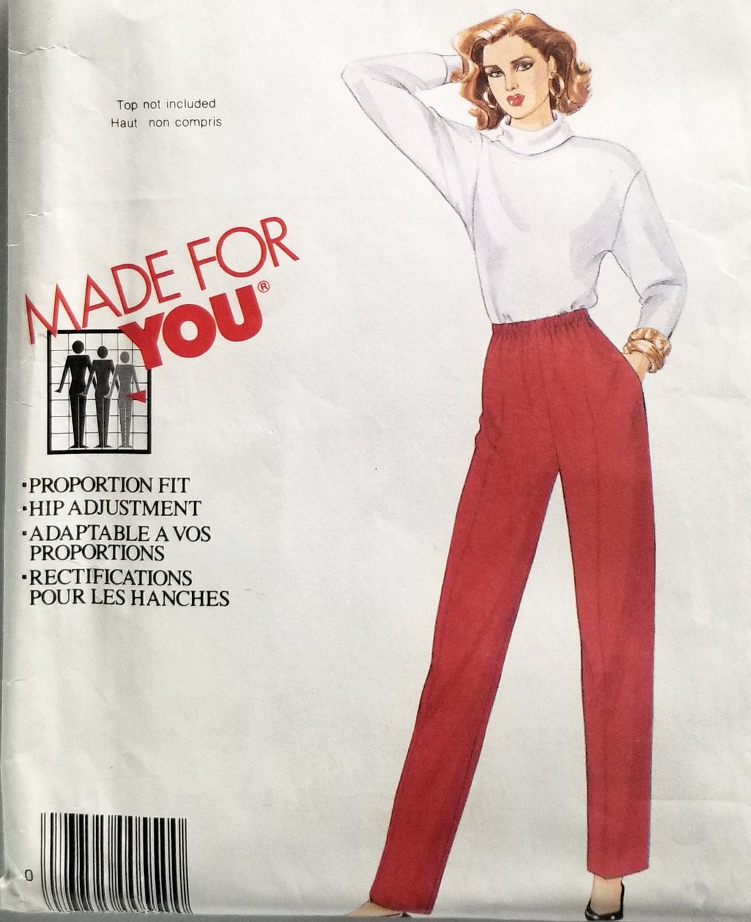 Pull-on Pants Sewing Pattern Size 22 / Waist 37 Mccall's 2893 Uncut ...