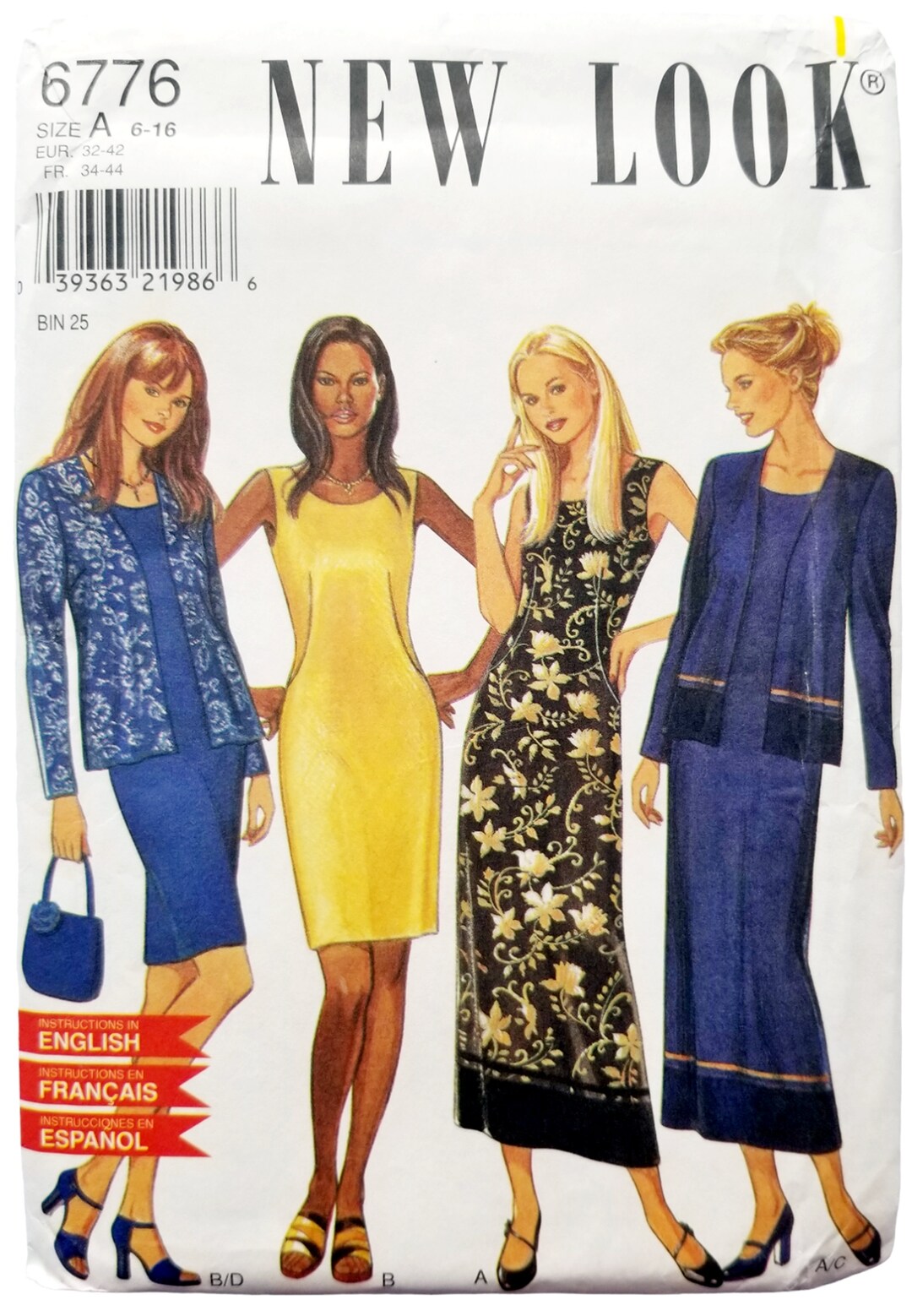 Sheath Dress in Two Lengths and Jacket Sewing Pattern - Size 6 to 16 ...