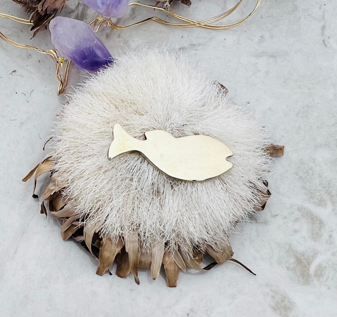 Raw Brass Fish Blanks-animal Shapes-jewelry Making- Hand Stamped ...