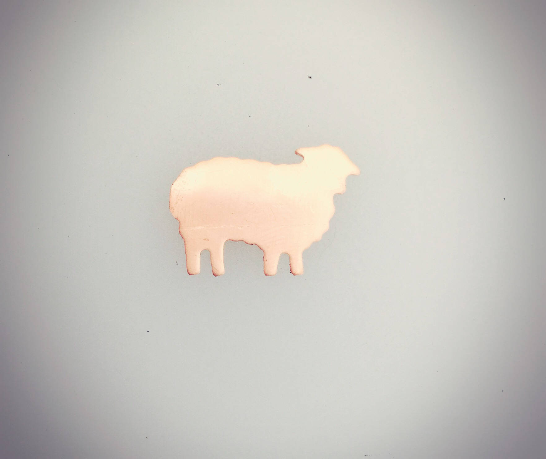 Raw Copper Fluffy Sheep Blanks-sheep Blanks-jewelry Making Blanks-vegan ...