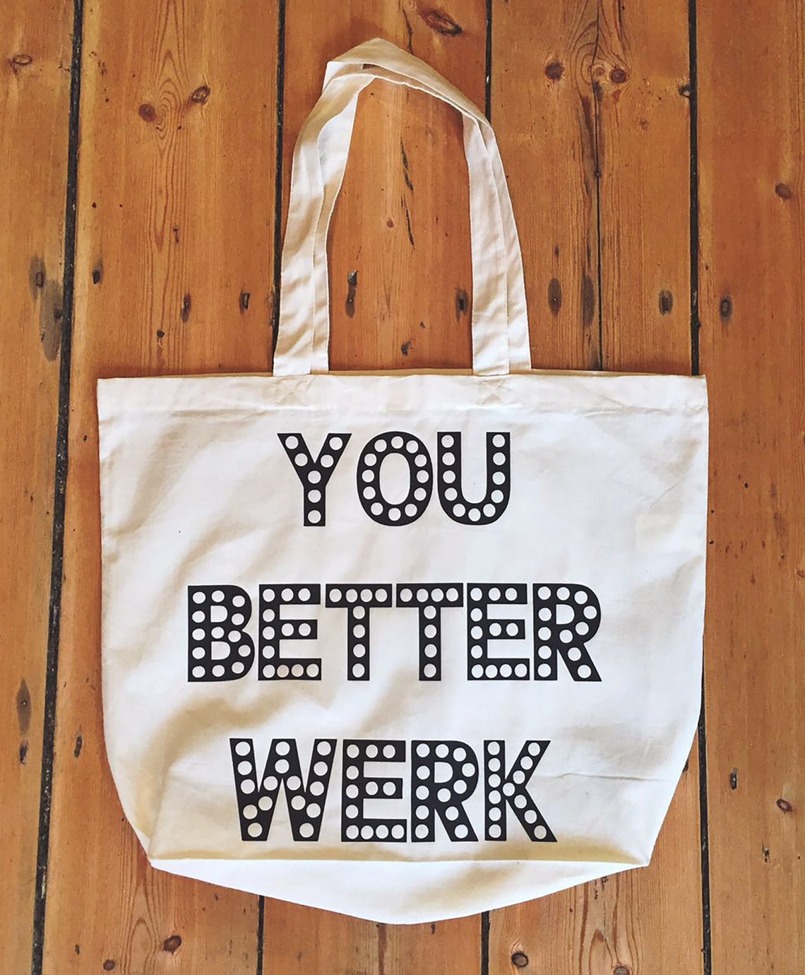 YOU BETTER WERK Shopper / Tote Bag - Etsy