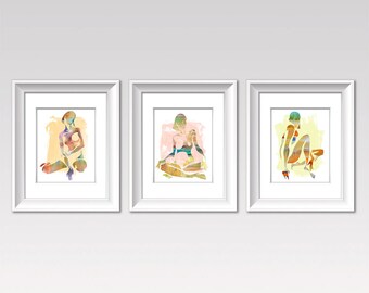Abstract figure art | Etsy