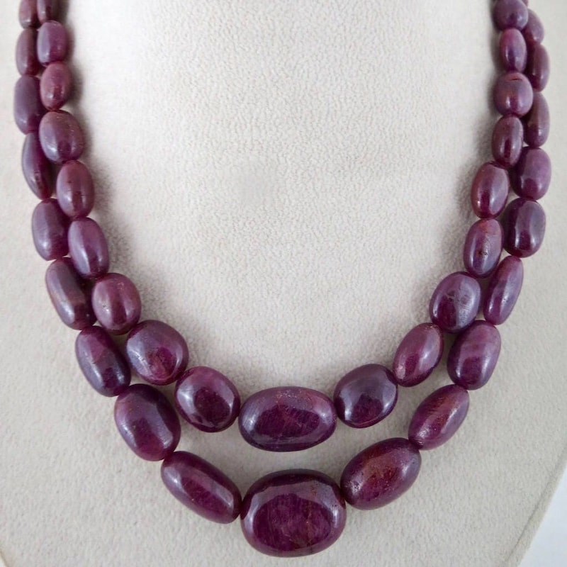 Natural Ruby Beads - Etsy