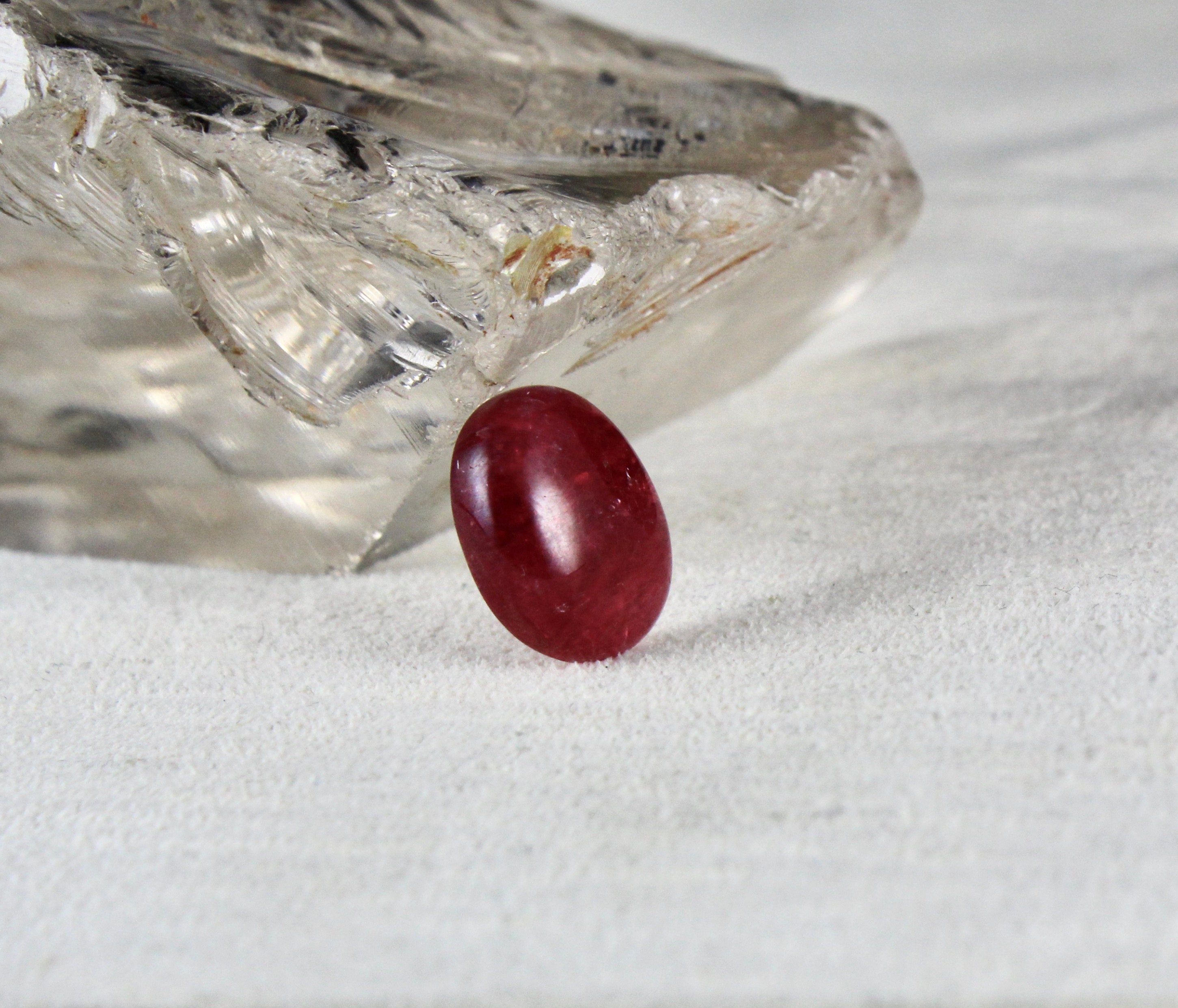 Natural Red SPINEL Cabochon 16x12 Mm Oval 11.50 Carats GEMSTONE Ring ...
