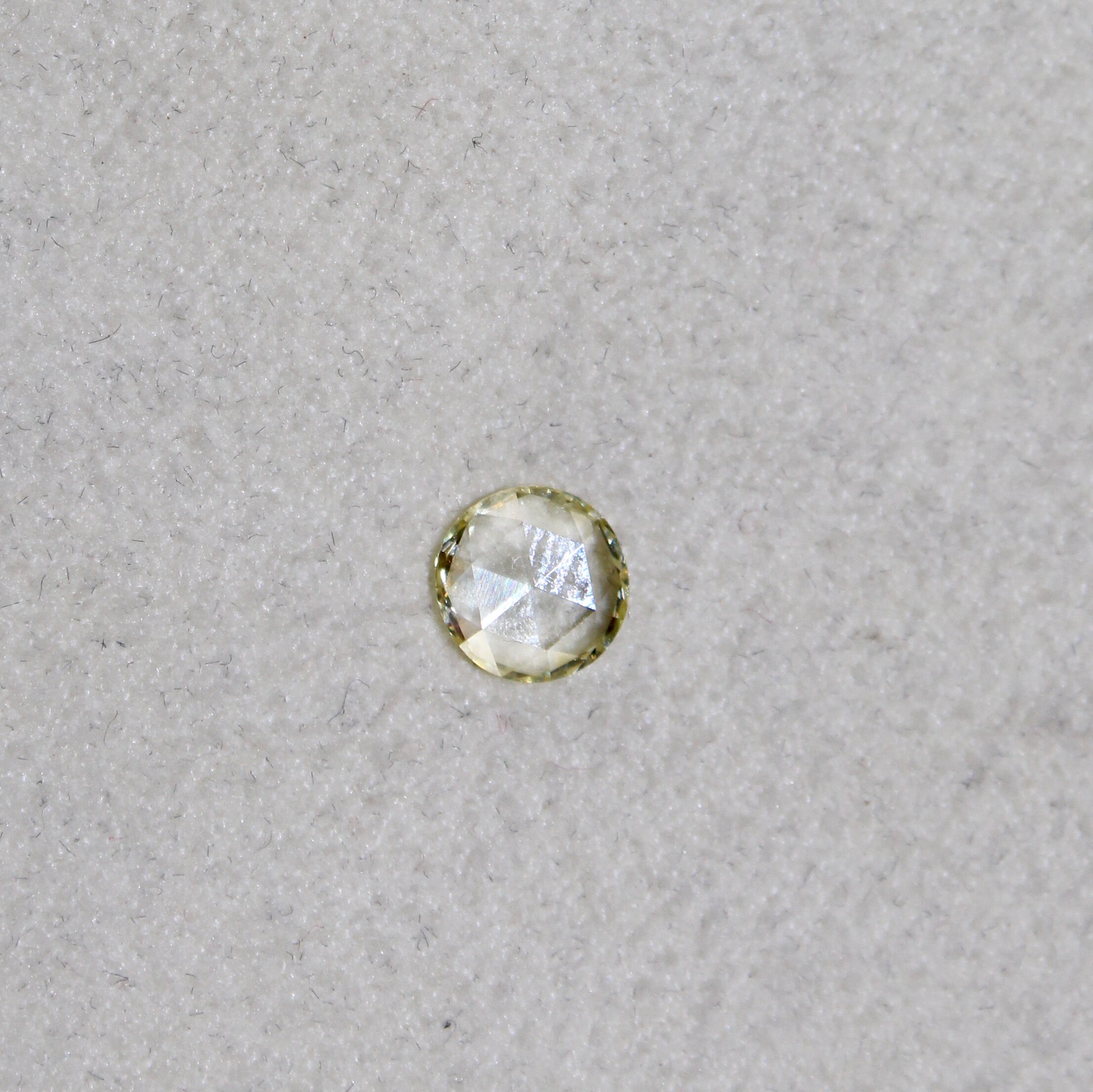NATURAL Rose Cut Yellow DIAMOND Round Shape 0.71 Carats - Etsy