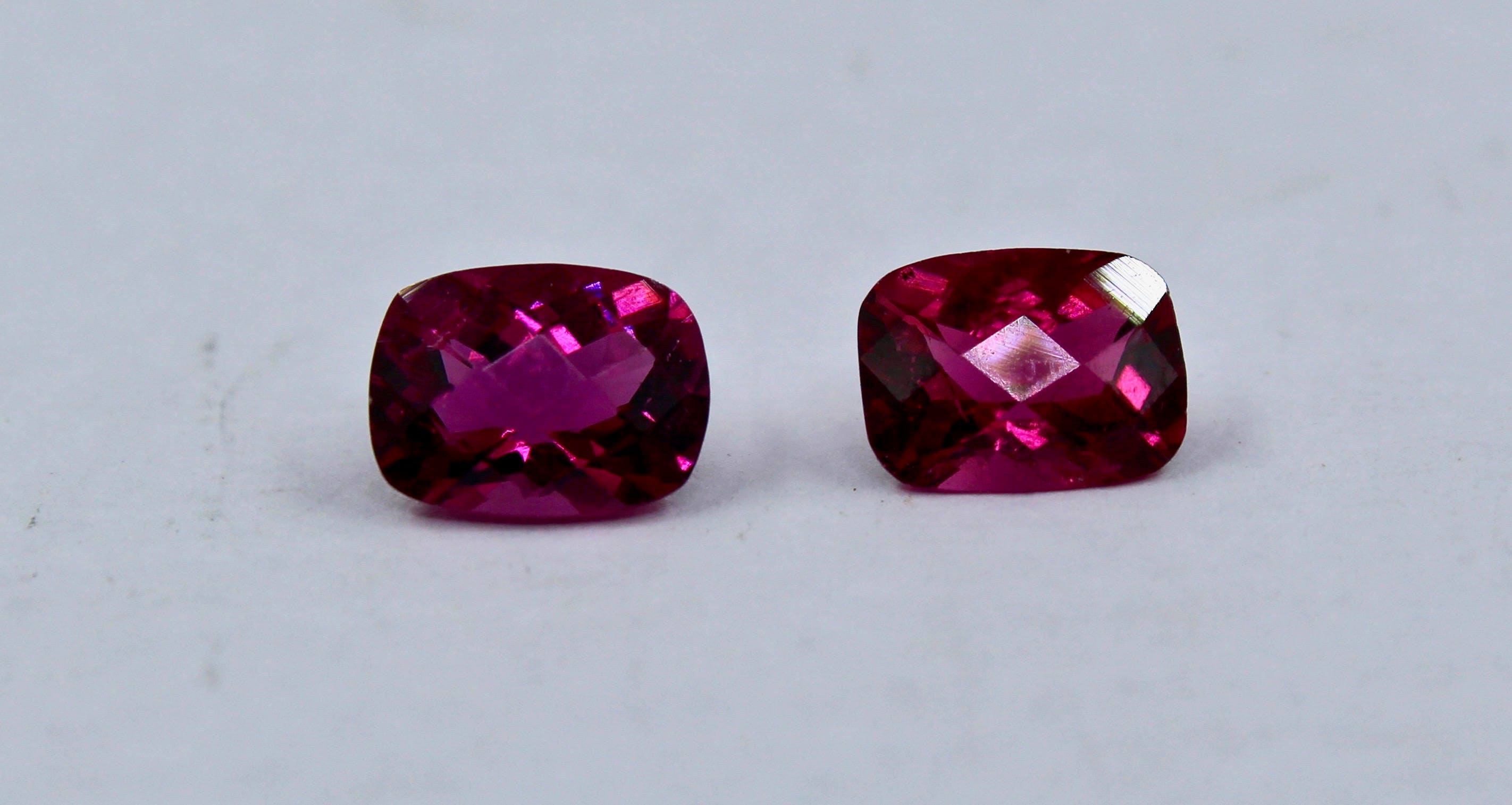 Natural Pink TOURMALINE RUBELLITE Cushion Cut Pair 2.68 Carats - Etsy