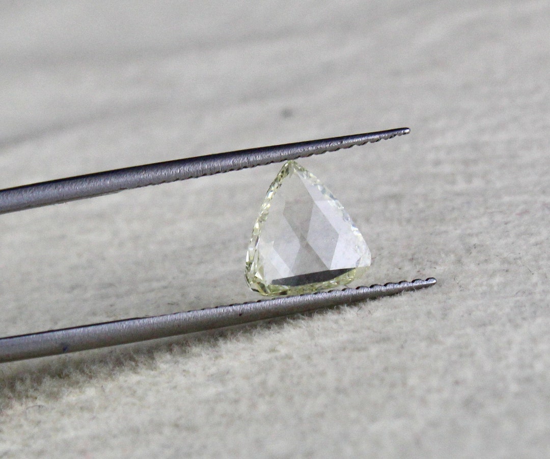 NATURAL Rose Cut DIAMOND Triangle Shape 0.90 Carats GEMSTONE for Ring ...
