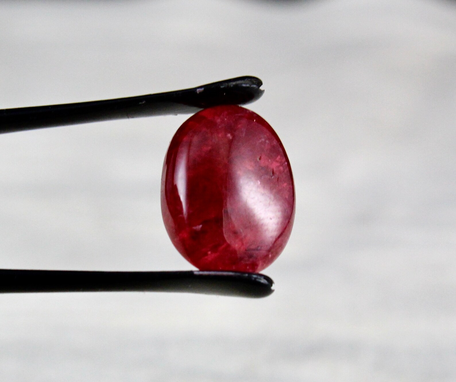Natural Red SPINEL Cabochon 16x12 Mm Oval 11.50 Carats GEMSTONE Ring ...