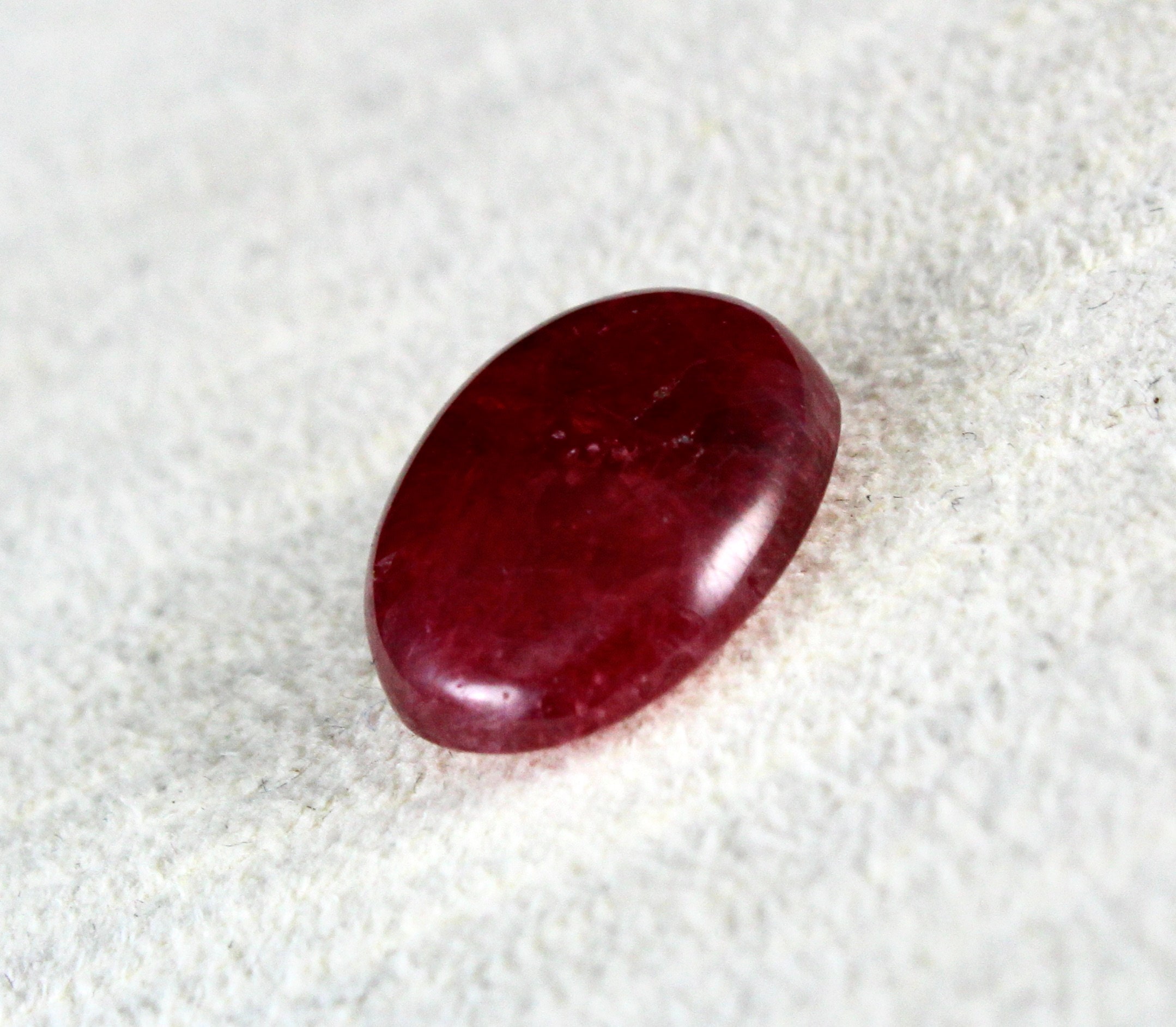 Natural Red SPINEL Cabochon 16x12 Mm Oval 11.50 Carats GEMSTONE Ring ...