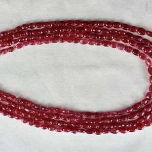 Natural Red Spinel Beads Cabochon 4 L 431 Ct Certified Gemstone Finest ...