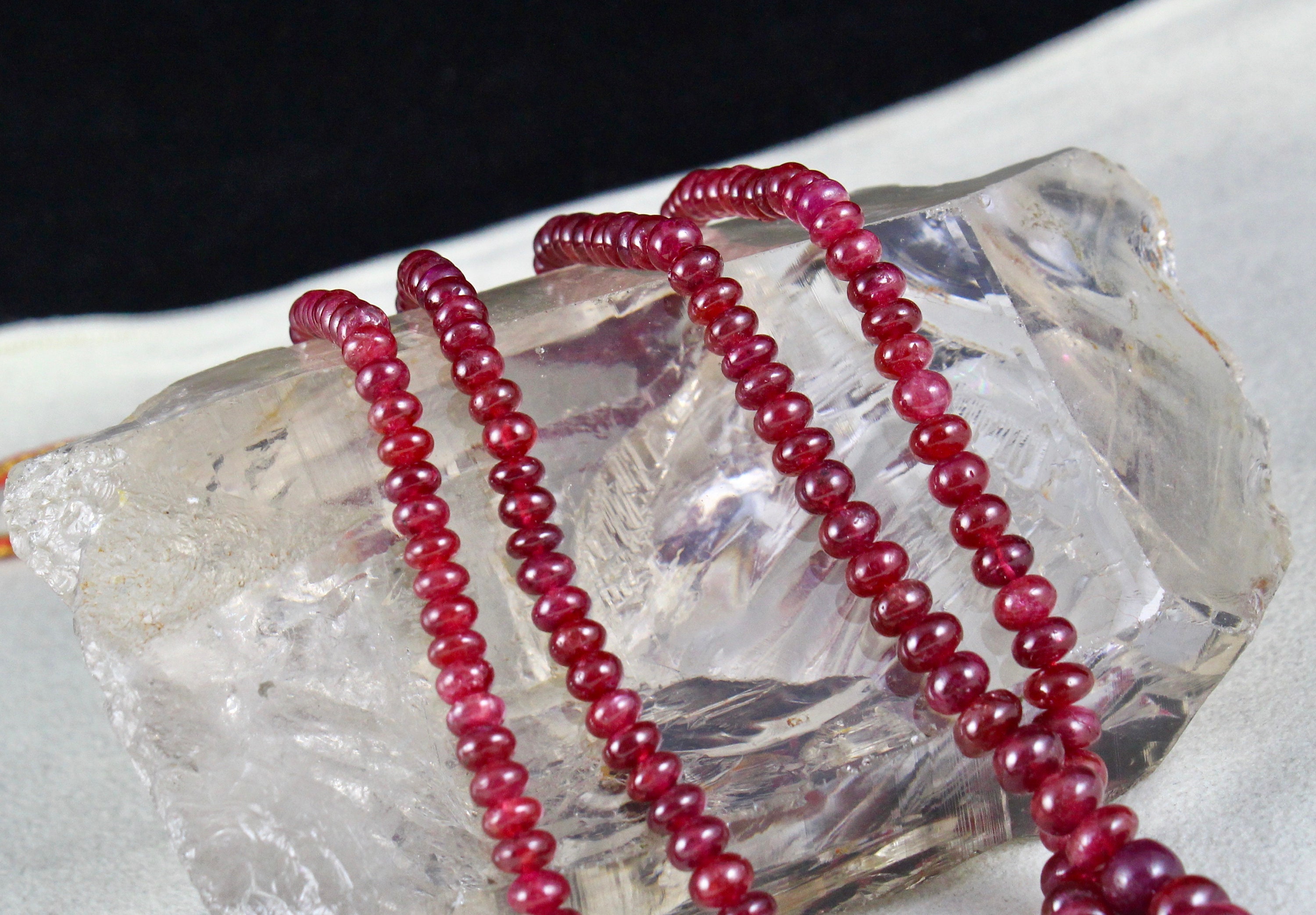 Earth Mined Natural Untreated RUBY Beads Round 2 String 236 Carats ...