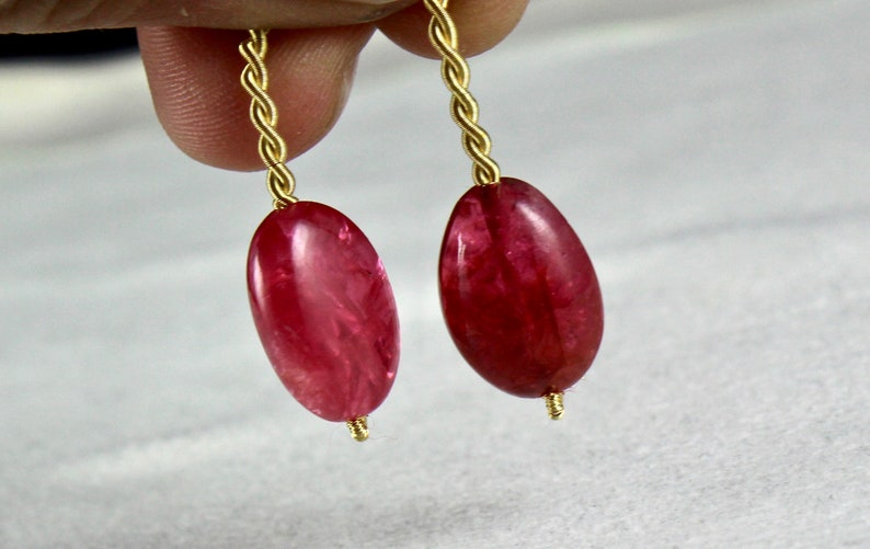 Natural Red SPINEL BEADS Cabochon Drilled 2 Line 27.81 Carats GEMSTONE ...